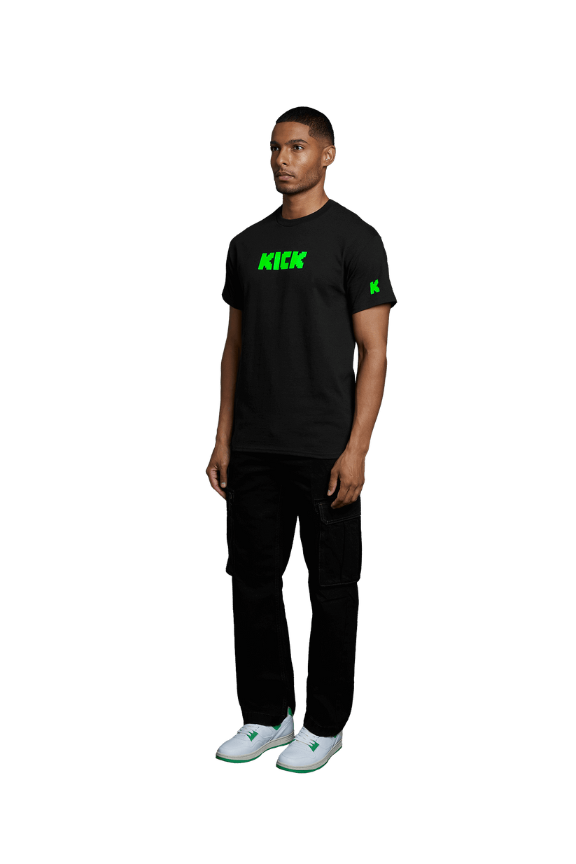 KICK_Black_Green_T-Shirt – Kick Shop